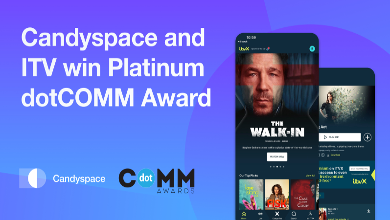 Candyspace and ITV win Platinum at 2023 dotCOMM Awards